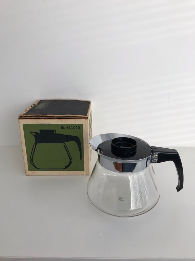1960s glass coffee pot large Pyrex coffee jug 01220150 French coffee ...