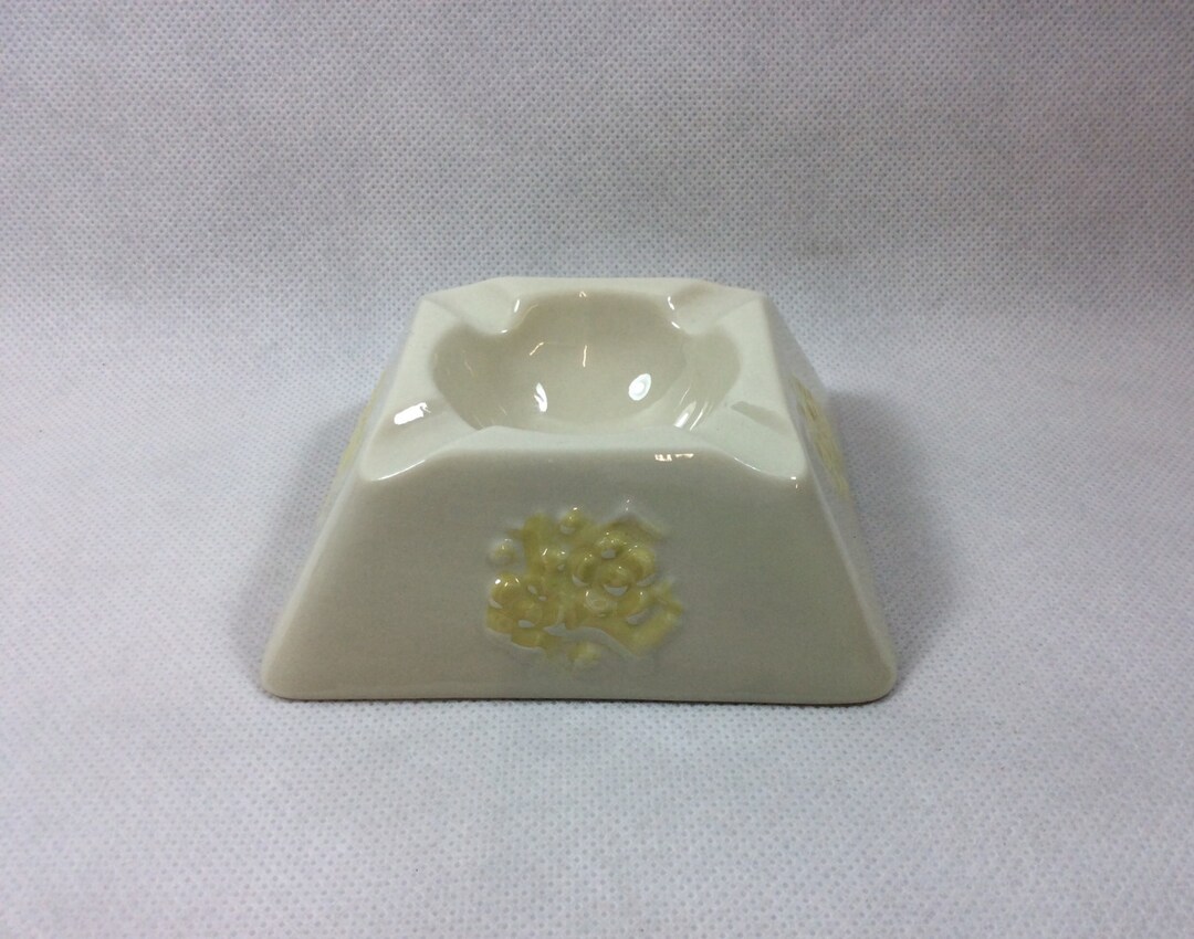 Vintage Belleek Ashtray, Thorn Pattern, Irish China Ash Tray, Smokers ...