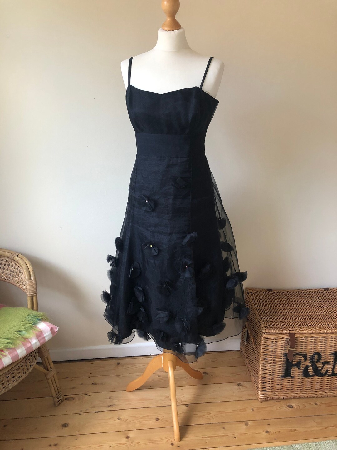 Vintage Party Dress 80s Revival Prom Evening Dress Fancy Dress