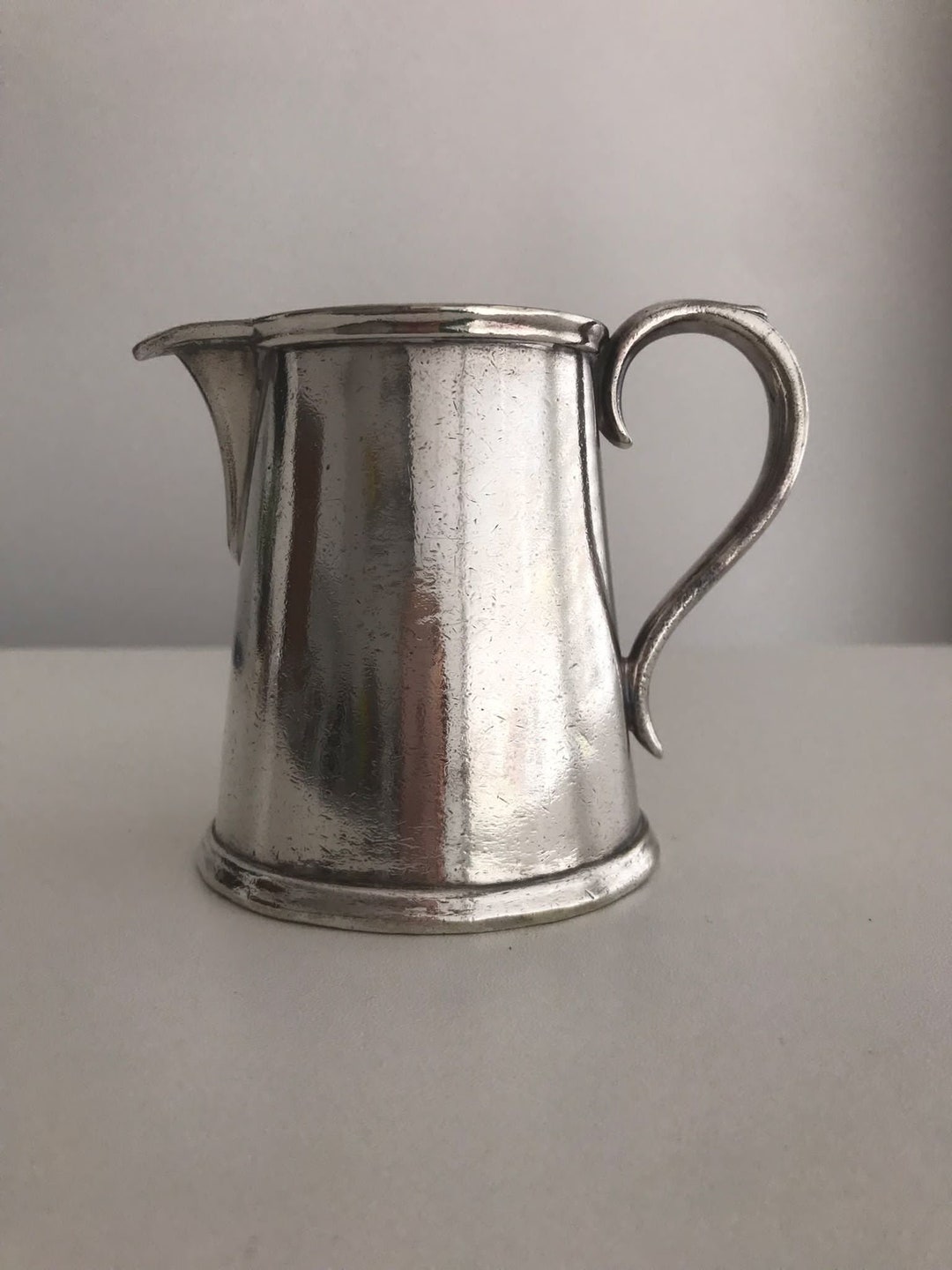 Vintage Creamer Jug, Edwardian Style Small Milk Jug, Traditional Silver ...