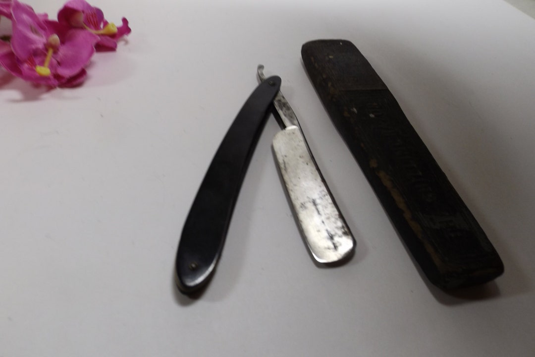 ANTIQUE Old French Straight Razor GILBERT RAFFIN Antique Shilling ...