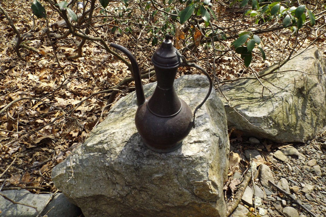 Sale Antique Israeli Copper Coffee Pot Home Decor Garden Decor Gift - Etsy