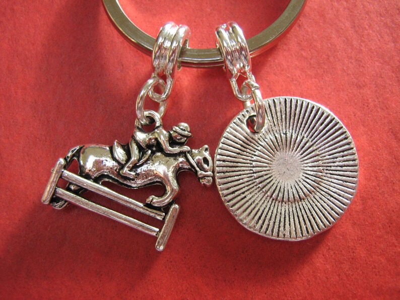 Equestrian Keyring Horse Keychain Inspirational Show Jumping | Etsy