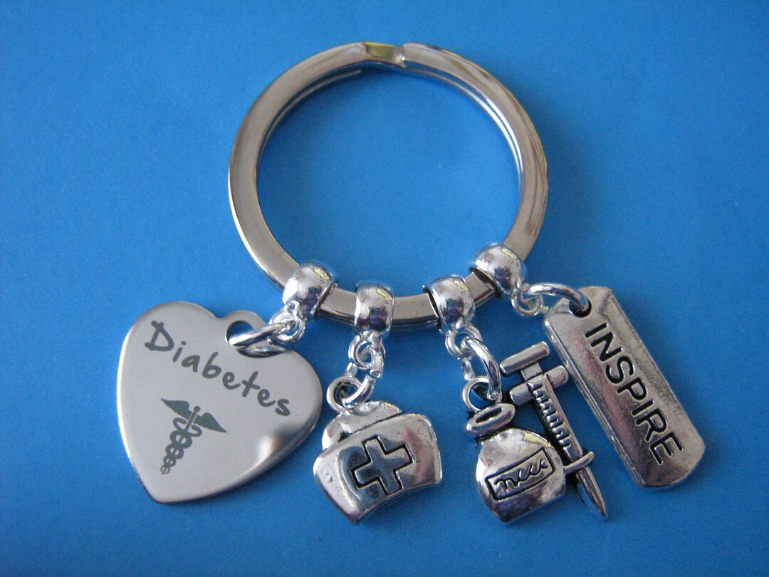 Diabetes Specialist Nurse Keyring DSN Diabetes Nurse Keychain Diabetic ...