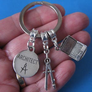 Architect Keyring Gift for an Architect Graduation Gift Laptop | Etsy