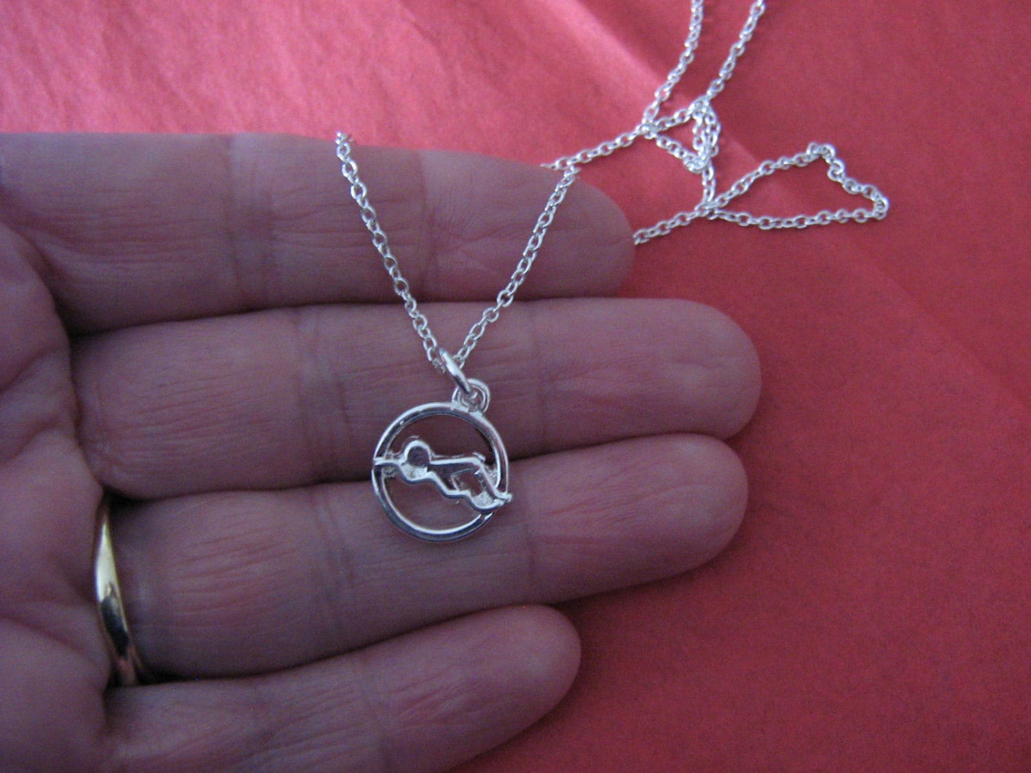 Swimming Necklace Swimmer Charm Swim Coach Gift - Etsy