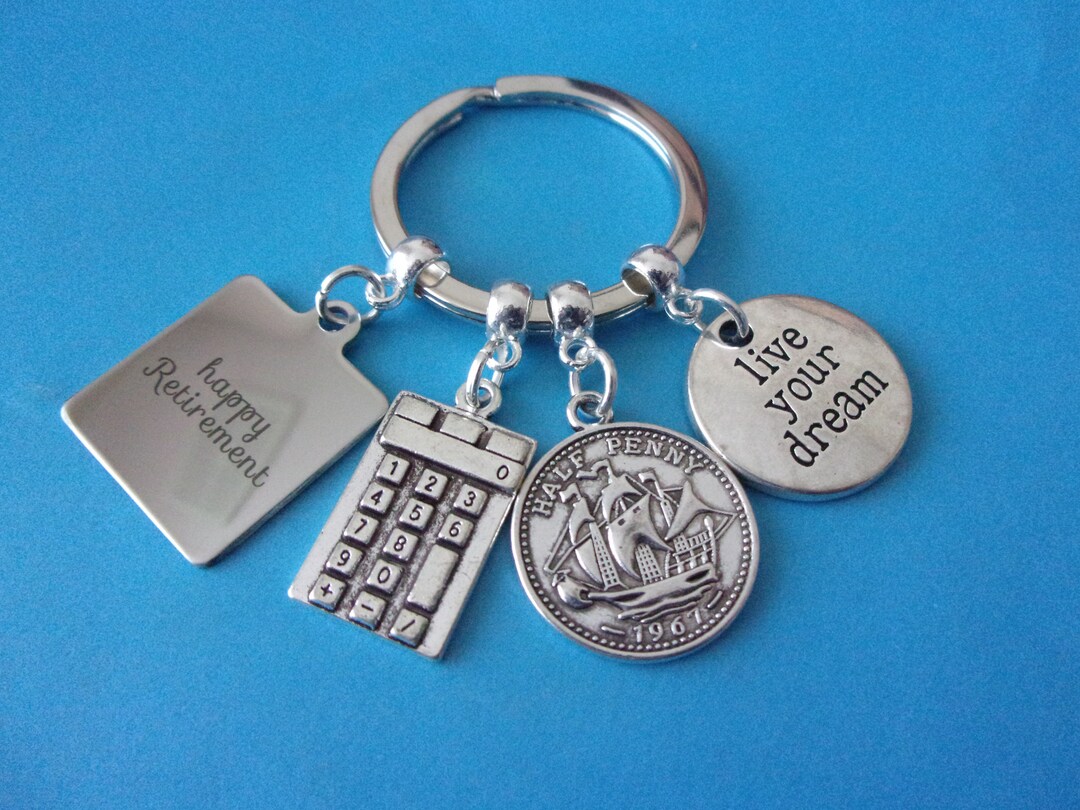 Retired Accountant Keyring Retirement Gifts Accounts Manager Retired ...