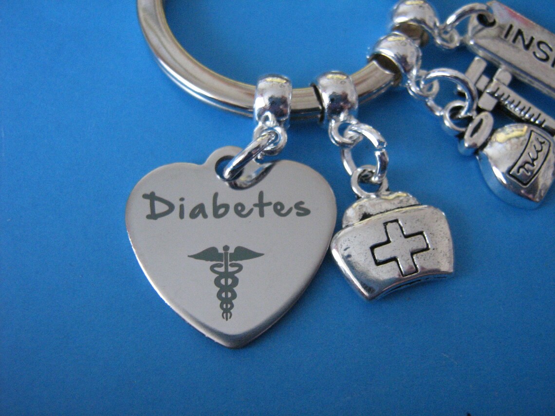 Diabetes Specialist Nurse Keyring DSN Diabetes Nurse Keychain - Etsy
