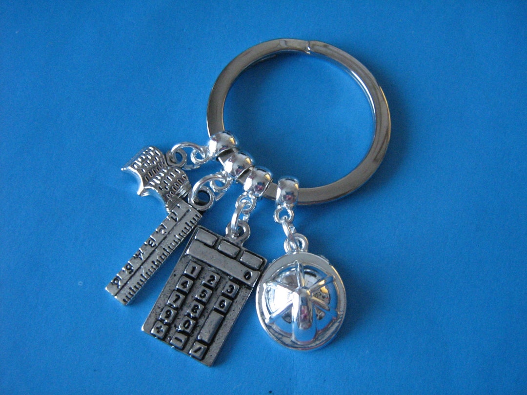 Civil Engineer Keyring Graduation Gift Engineering Keychain off to ...