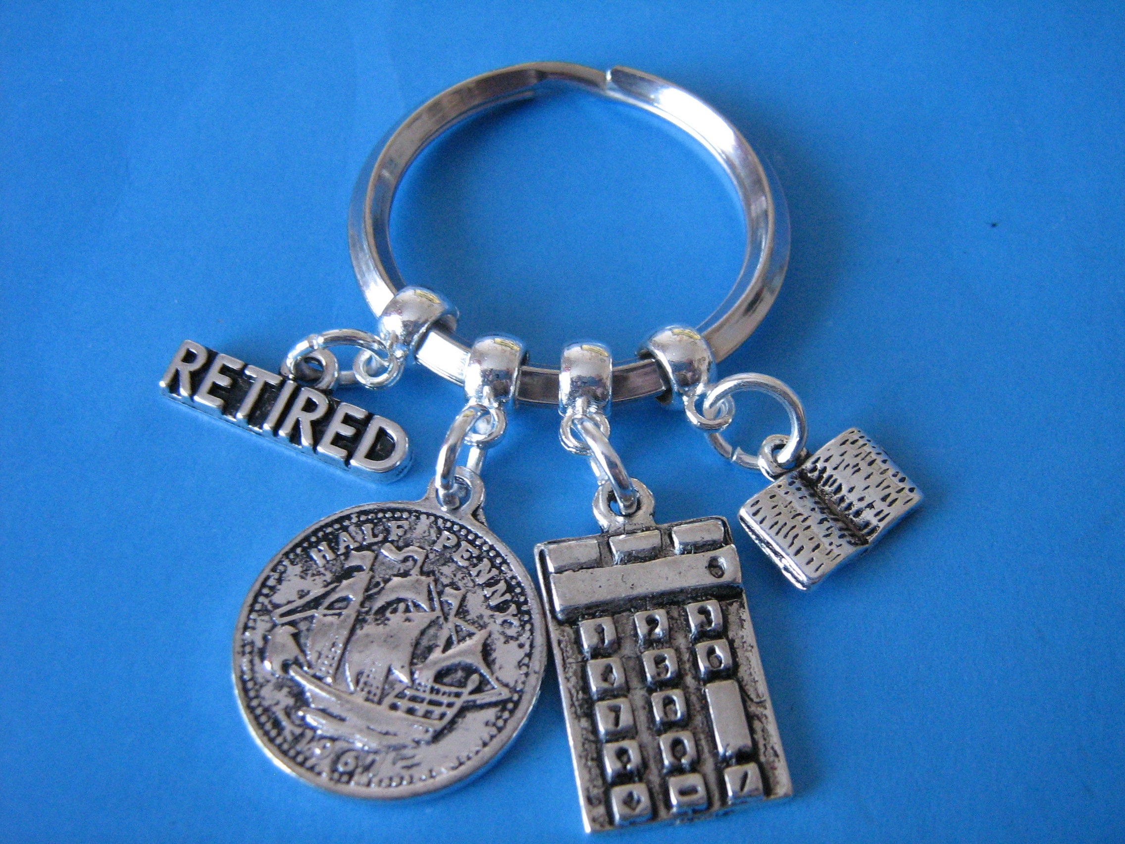 Retired Accountant Keyring Retirement Gifts Accounts Manager | Etsy