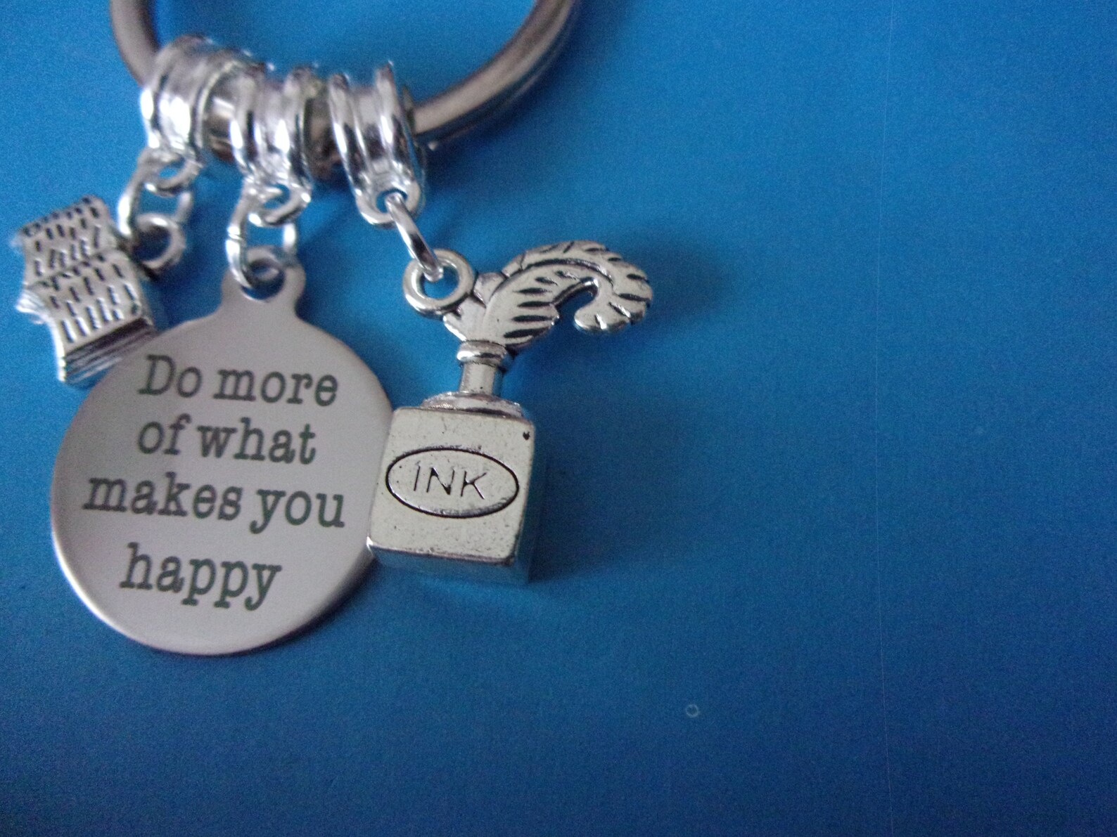 Book Keyring Author Keychain Gift for a Writer Writing Novel - Etsy