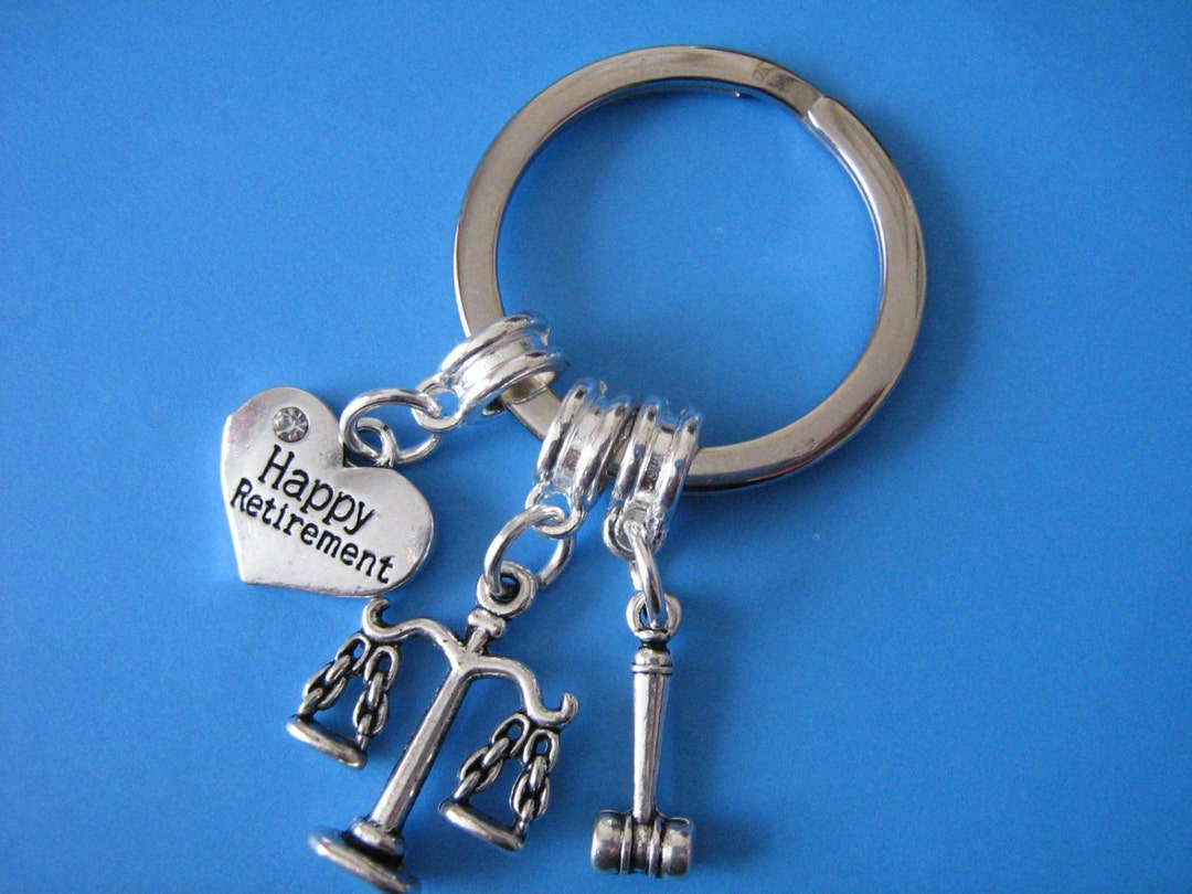 Retired Lawyers Keyring Retirement Gift for a Retiring Lawyer Solicitor ...