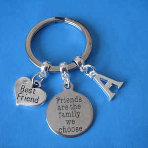 Best Friend Keyring Friends Are Family We Choose Keychain Gift for a ...