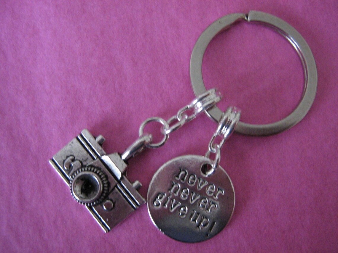 Photographer Keyring Camera Charm Photography Keychain | Etsy