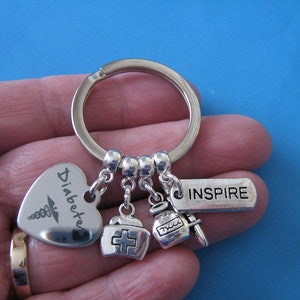 Diabetes Specialist Nurse Keyring DSN Diabetes Nurse Keychain Diabetic ...