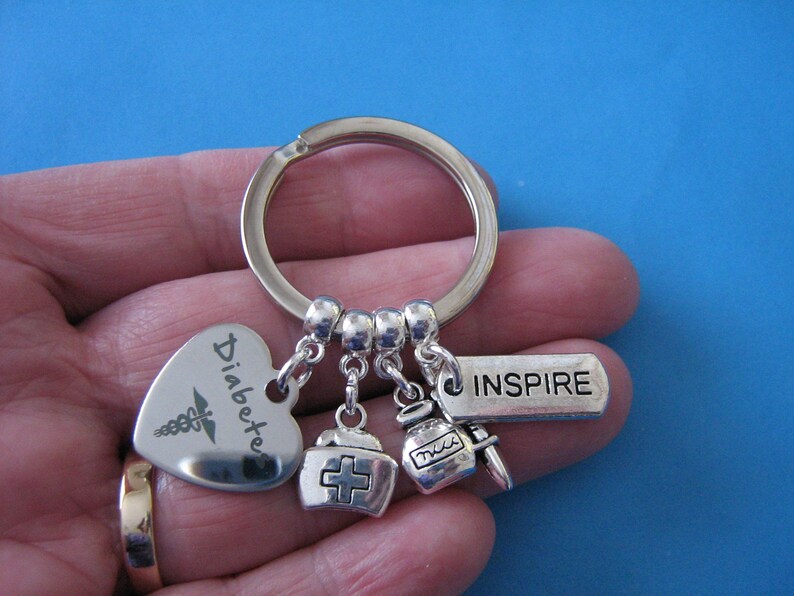 Diabetes Specialist Nurse Keyring DSN Diabetes Nurse Keychain - Etsy