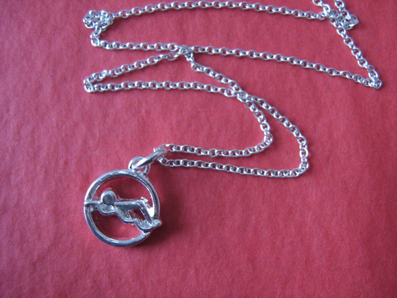 Swimming Necklace Swimmer Charm Swim Coach Gift - Etsy