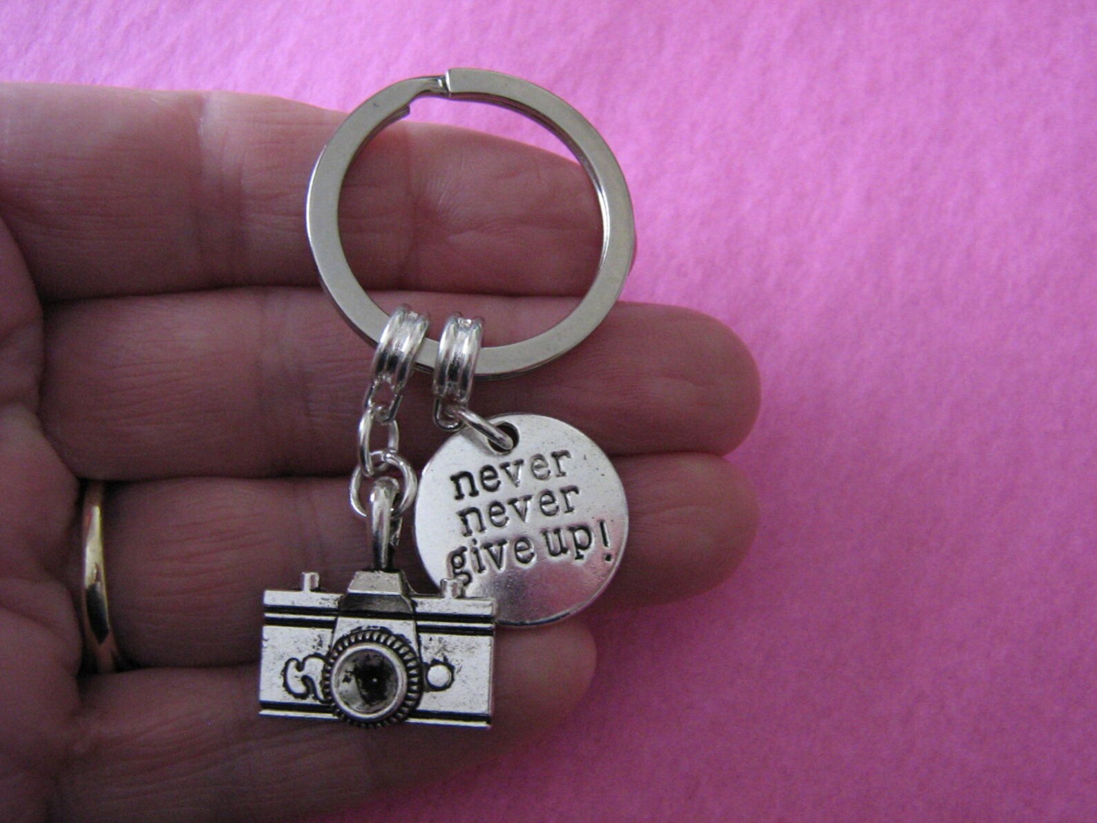 Photographer Keyring Camera Charm Photography Keychain | Etsy