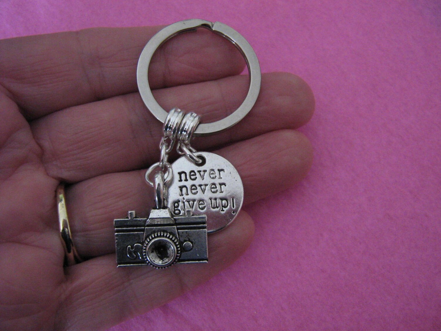 Photographer Keyring Camera Charm Photography Keychain | Etsy