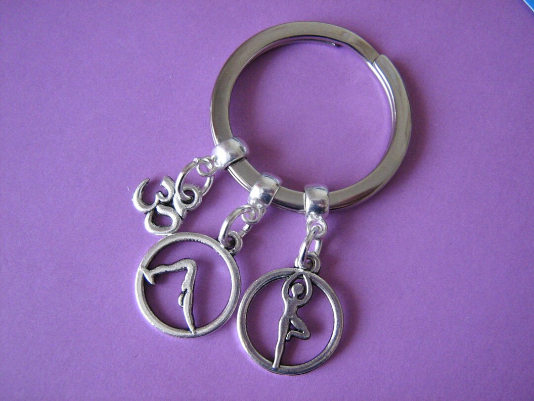 Yoga Keyring Gift for a Yoga Teacher Gift for a Daughter Friend Sister ...