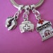 Midwife Gift NHS Paediatric Nurse Keyring Midwifery Keychain Baby Feet ...