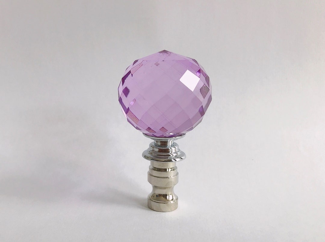One of Glass Ball Lamp Shade Finials Shade Toppers - Etsy UK