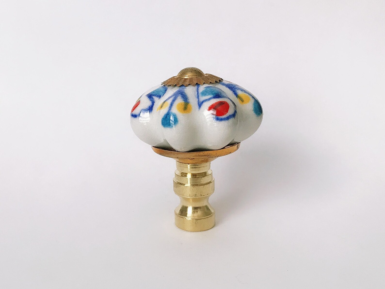 Set of 2 Gorgeous Porcelain Lamp Shade Finial Shade Topper - Etsy