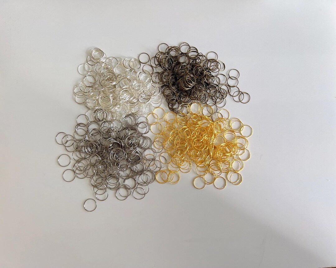 Gold / Chrome / Bronze ~ 33mm Split Jump Rings, Bead Curtain ...