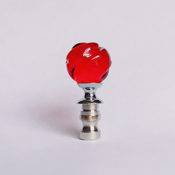 Red Glass Lamp - Etsy