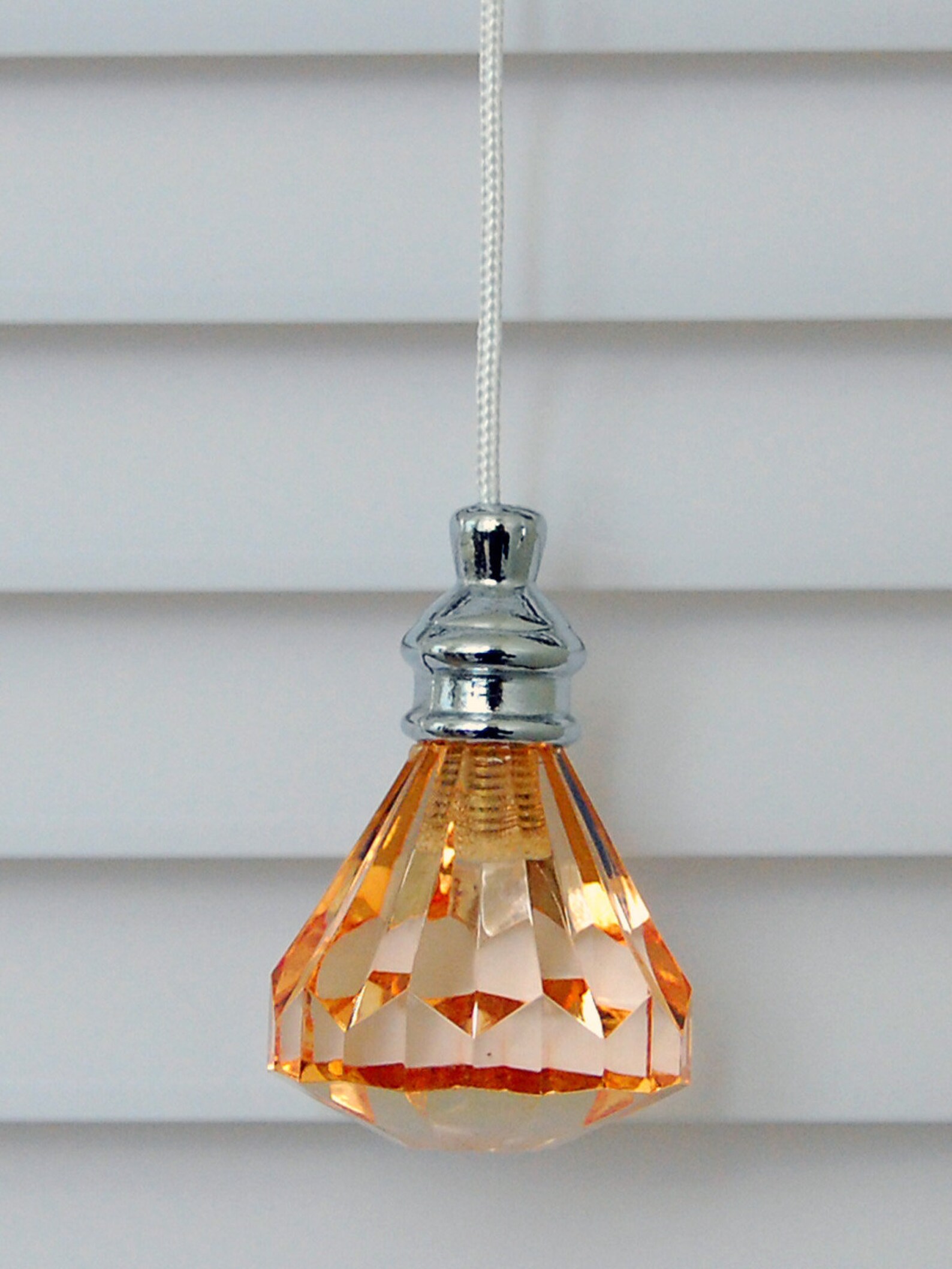 Set of 2 Acrylic Crystal Diamond Window Blinds Shade Pulls | Etsy