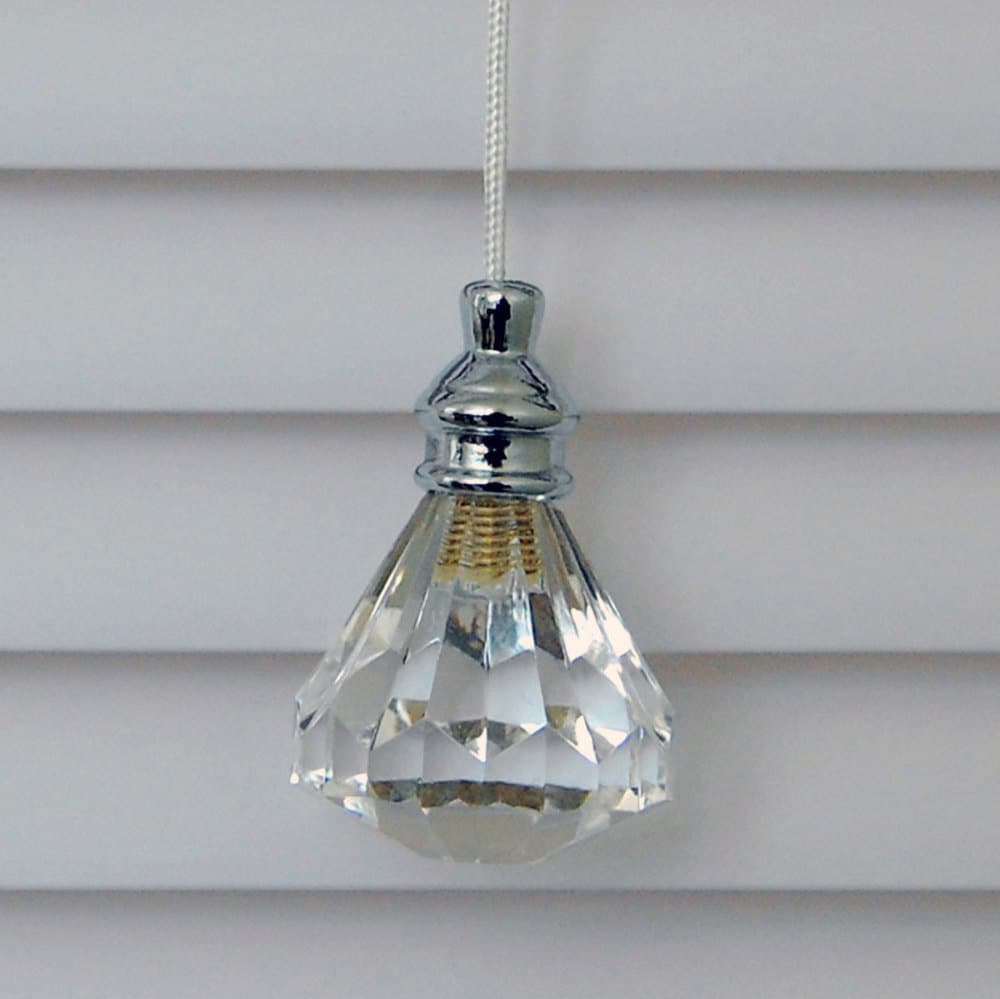 Set of 2 Acrylic Crystal Diamond Window Blinds Shade Pulls | Etsy