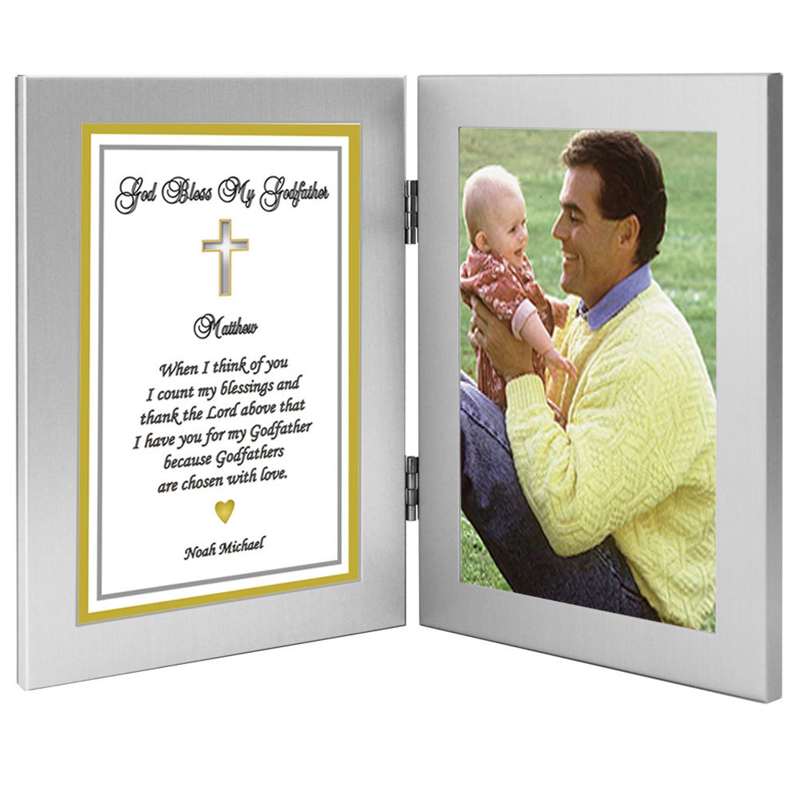 Personalized Godfather Gift From Godchild for Baptism or - Etsy