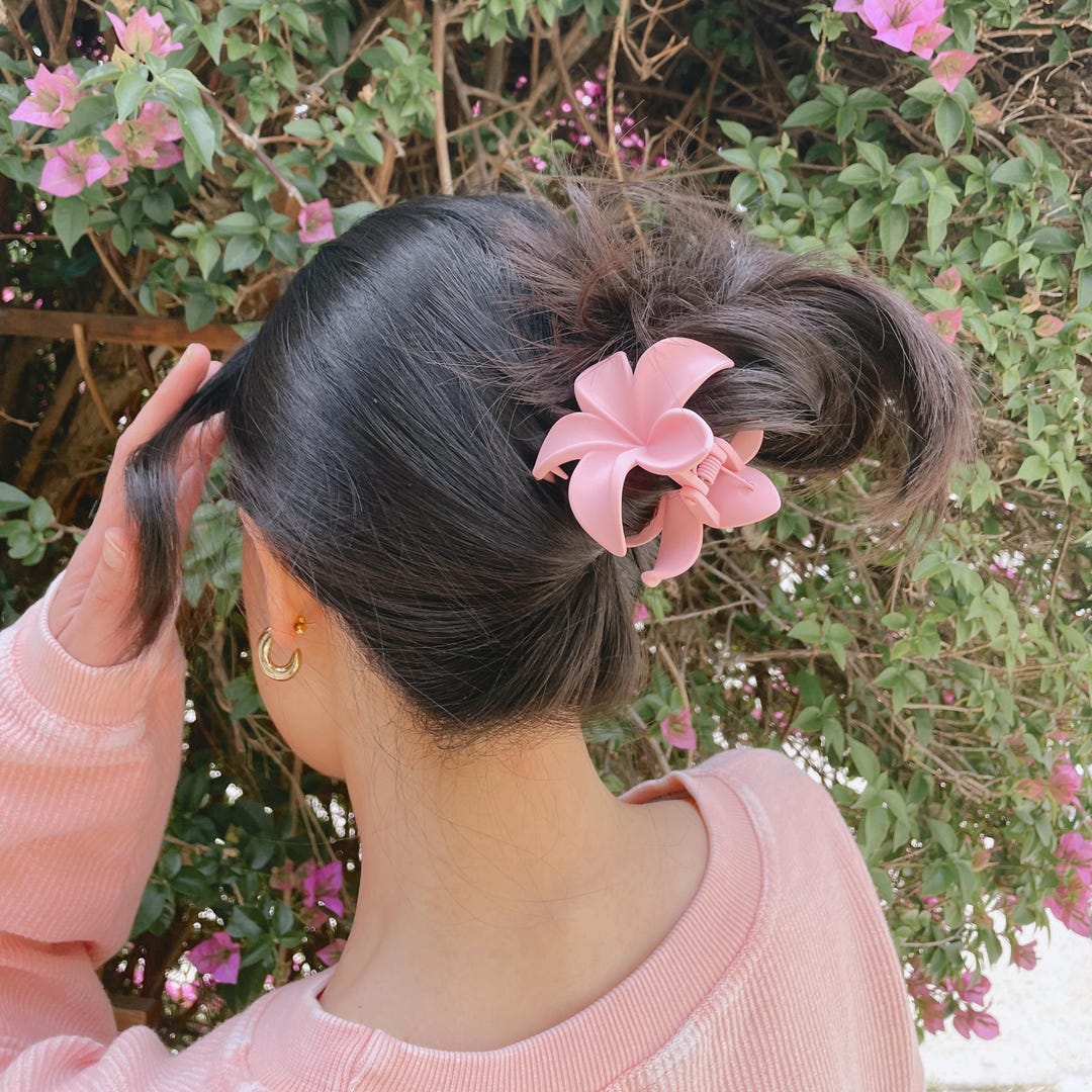 ALOHA | Stylish Summer Hibiscus Flower Claw Clip Hair Claw Clip Hair ...