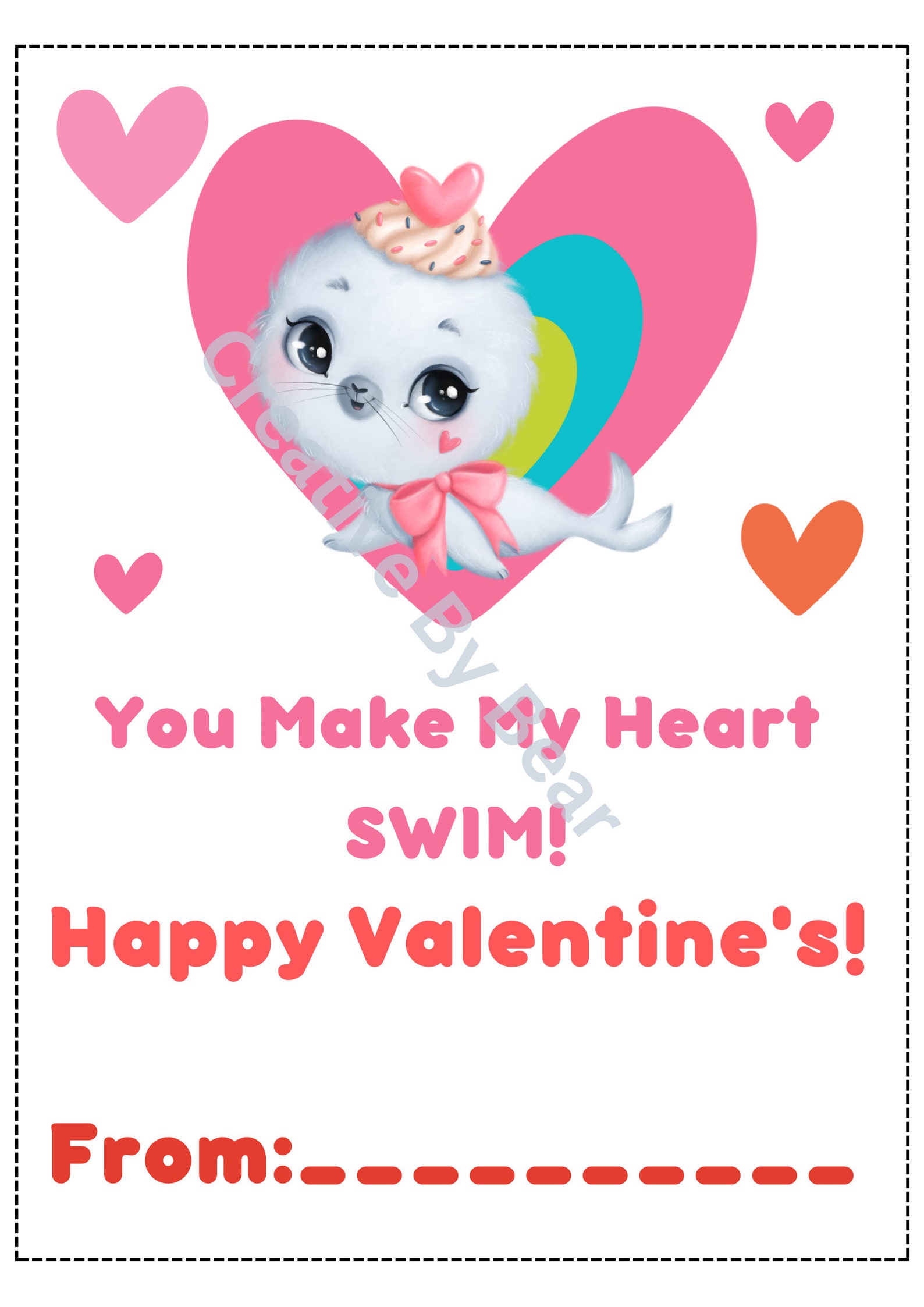 The Cutest Animal Valentine's Card Printable - Etsy
