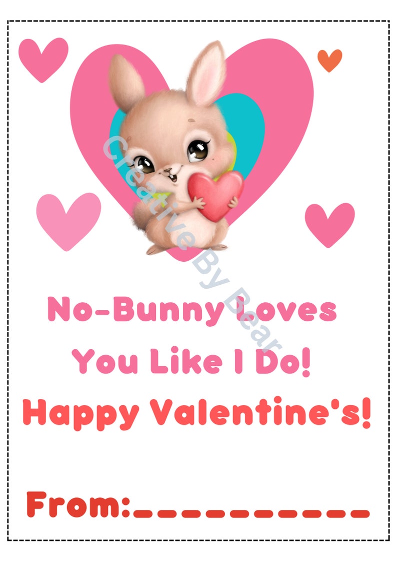 The Cutest Animal Valentine's Card Printable - Etsy