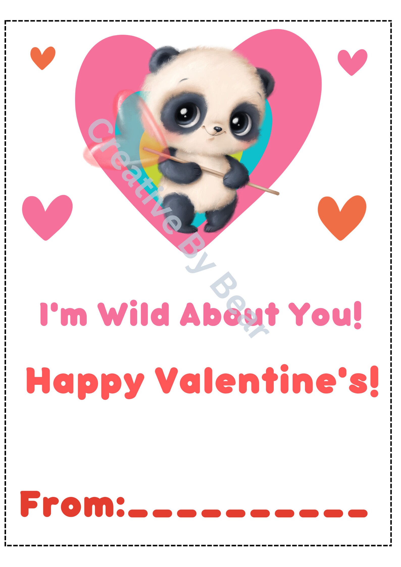 The Cutest Animal Valentine's Card Printable - Etsy