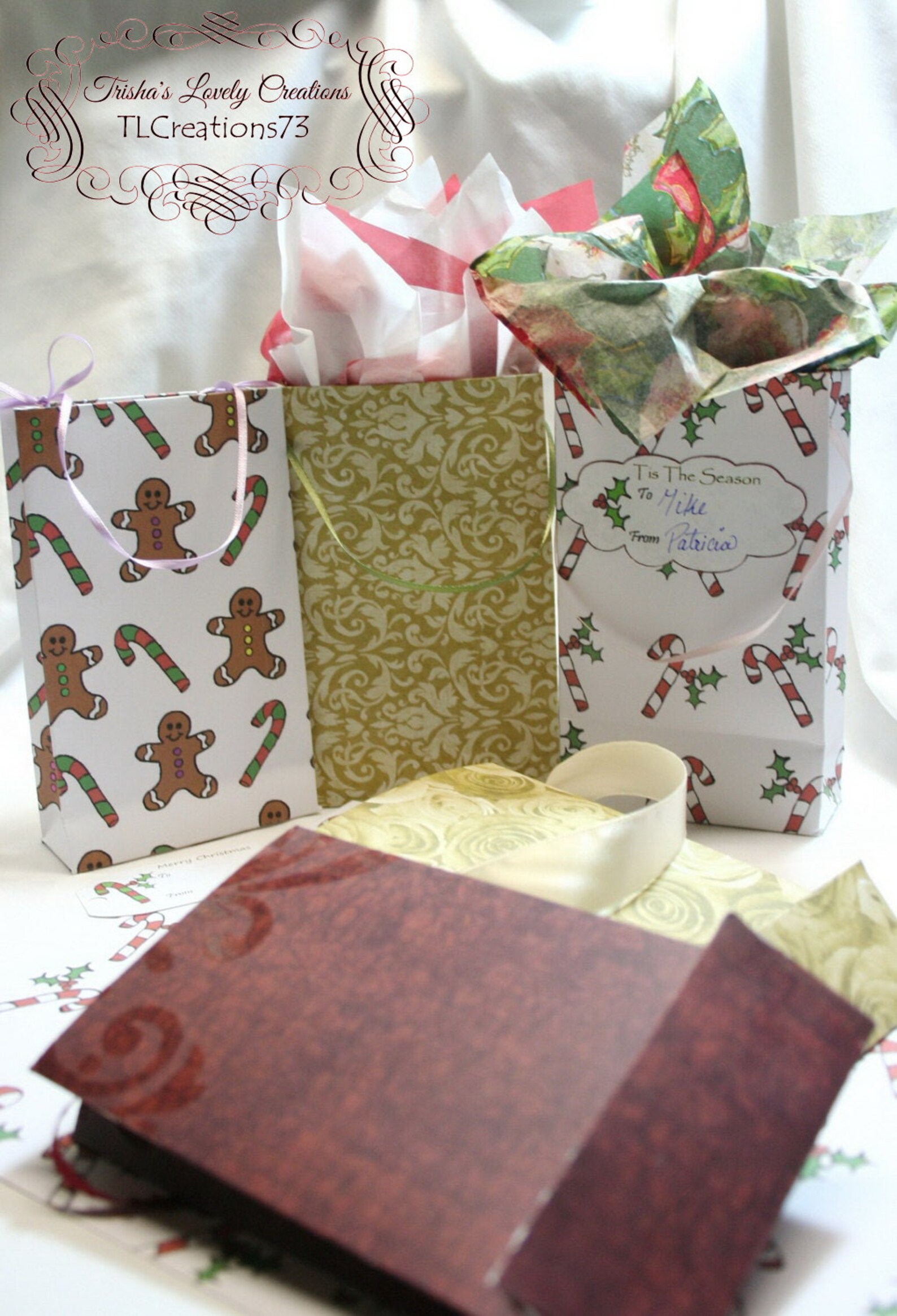 DIY Bag Gift Bag Paper Bag Bag Template Printable Gift - Etsy