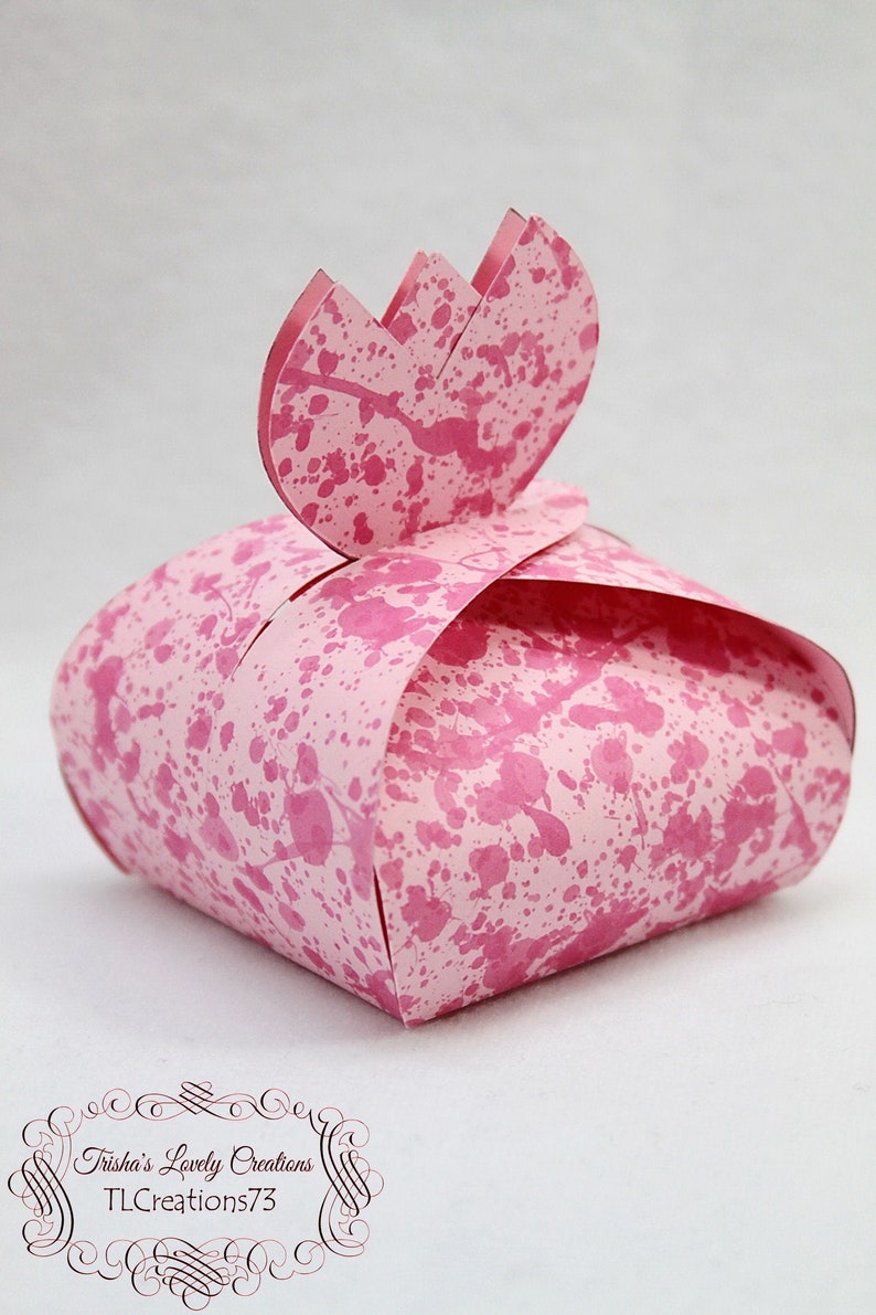 DIY Box, Tulip Flower Box, Gift Box, Paper Box, Box Template, Printable ...