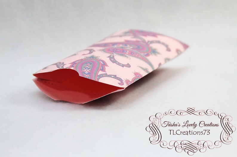 DIY Box, Gift Box, Paper Box, Box Template, Small Pillow Box, Favor Box ...