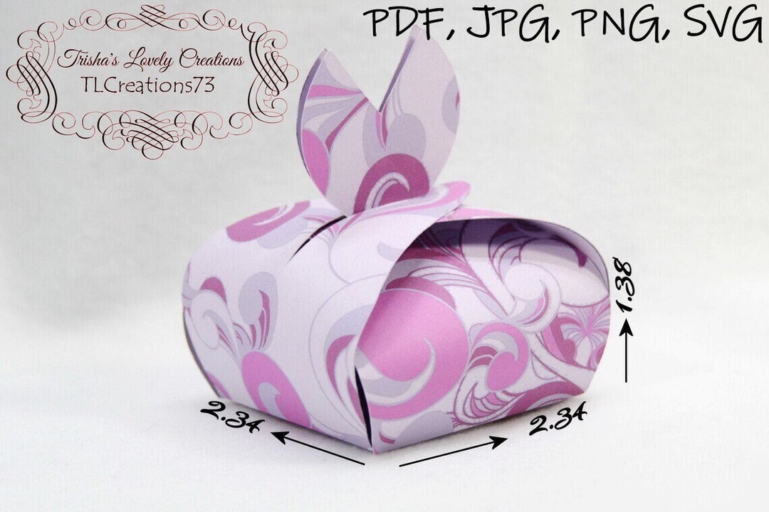 DIY Box, Gift Box, Paper Box, Box Template, Printable Gift Box, Flower ...