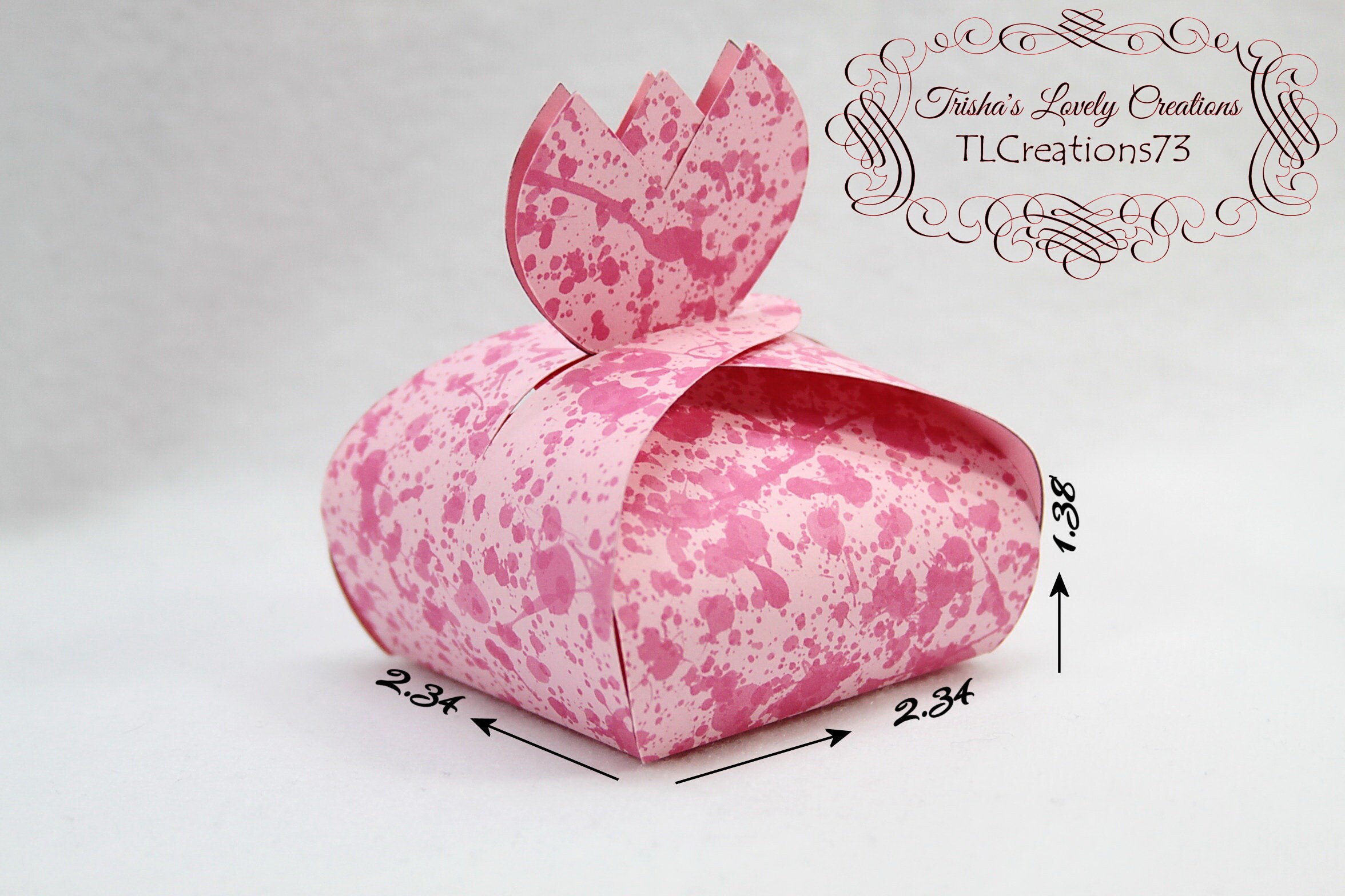 DIY Box, Tulip Flower Box, Gift Box, Paper Box, Box Template, Printable ...