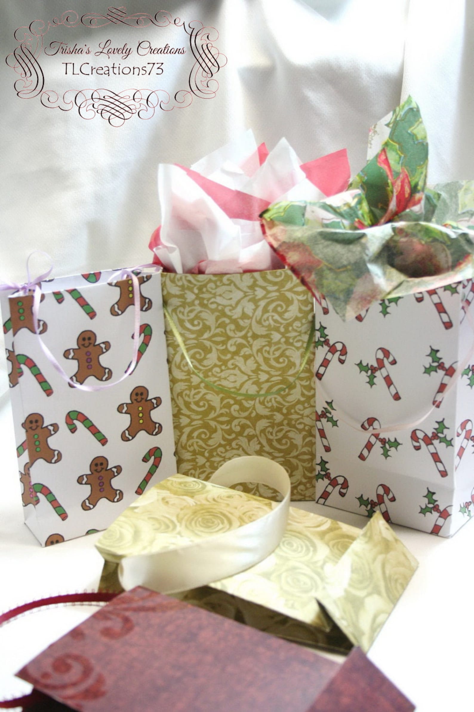 DIY Bag Gift Bag Paper Bag Bag Template Printable Gift - Etsy