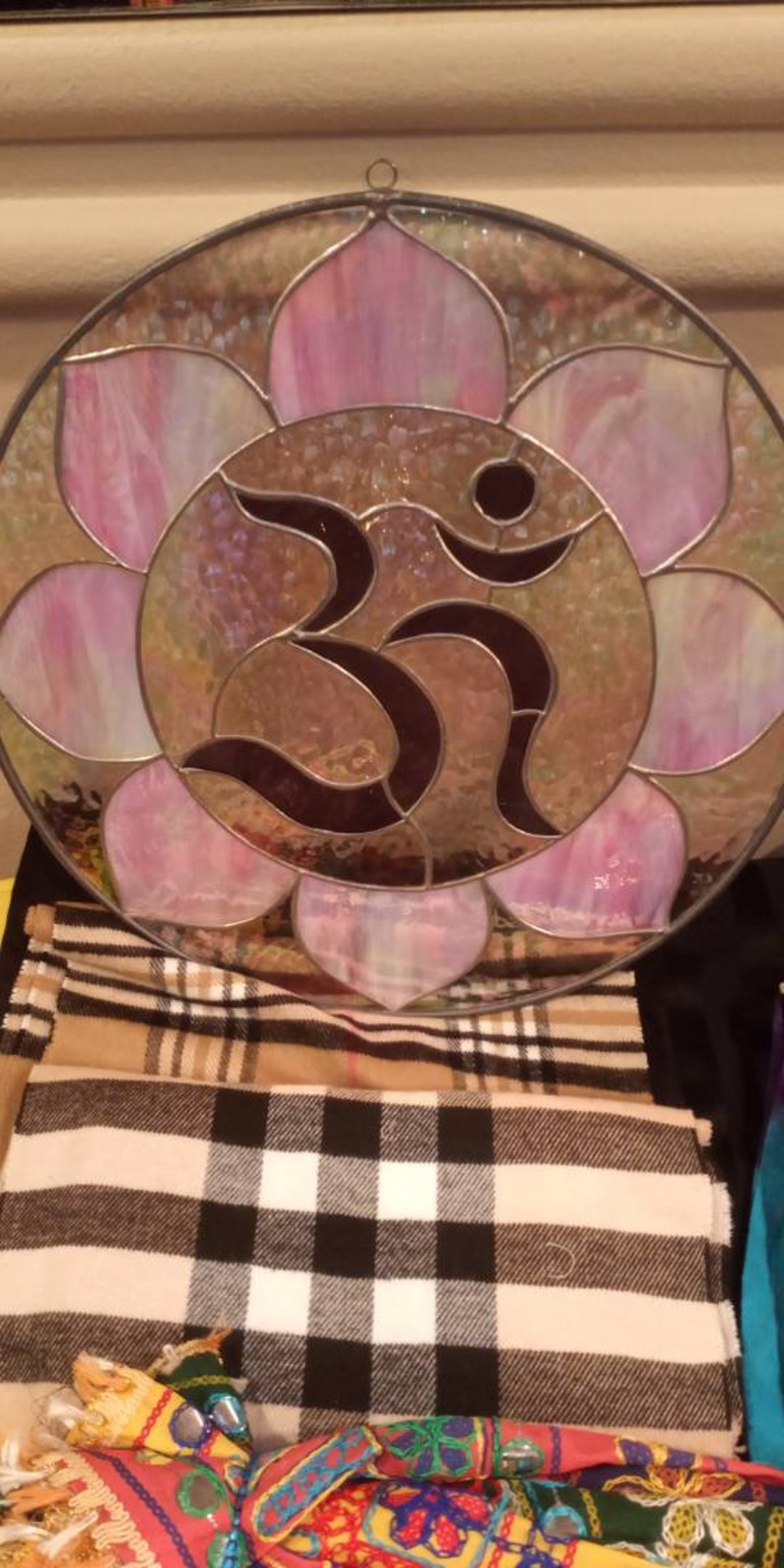 Gorgeous Sacred Geometry Handmade Gorgeous OM Stained Glass Window - Etsy