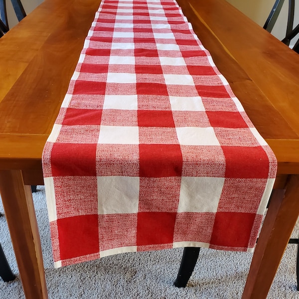Buffalo Check Table Runner - Etsy