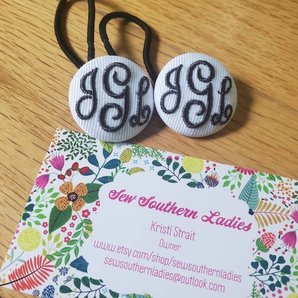 Button Monogram - Etsy