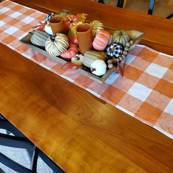Orange Table Runner - Etsy