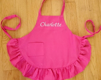Hot Pink Apron | Etsy