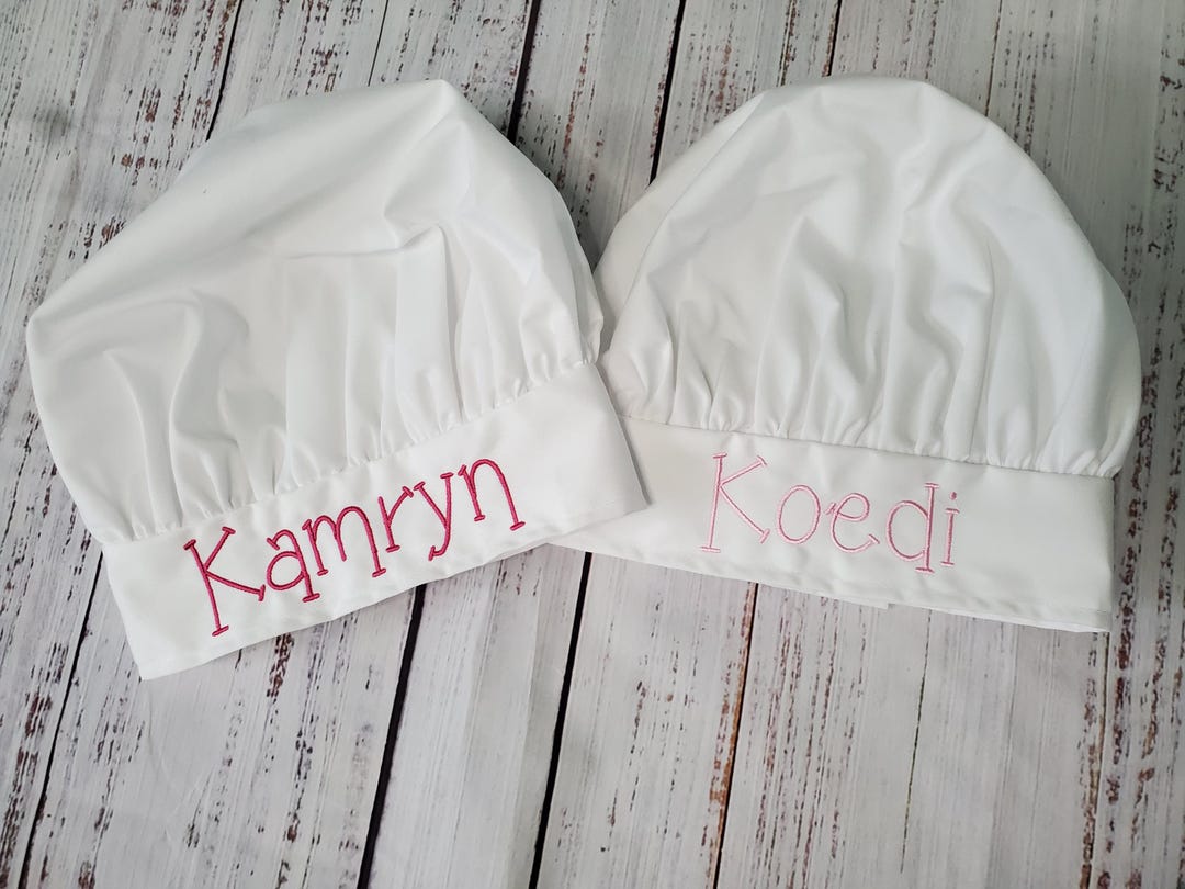Childs White Chef Hat | Monogrammed Chef Hat | Kids Chef Hat | Toddler ...