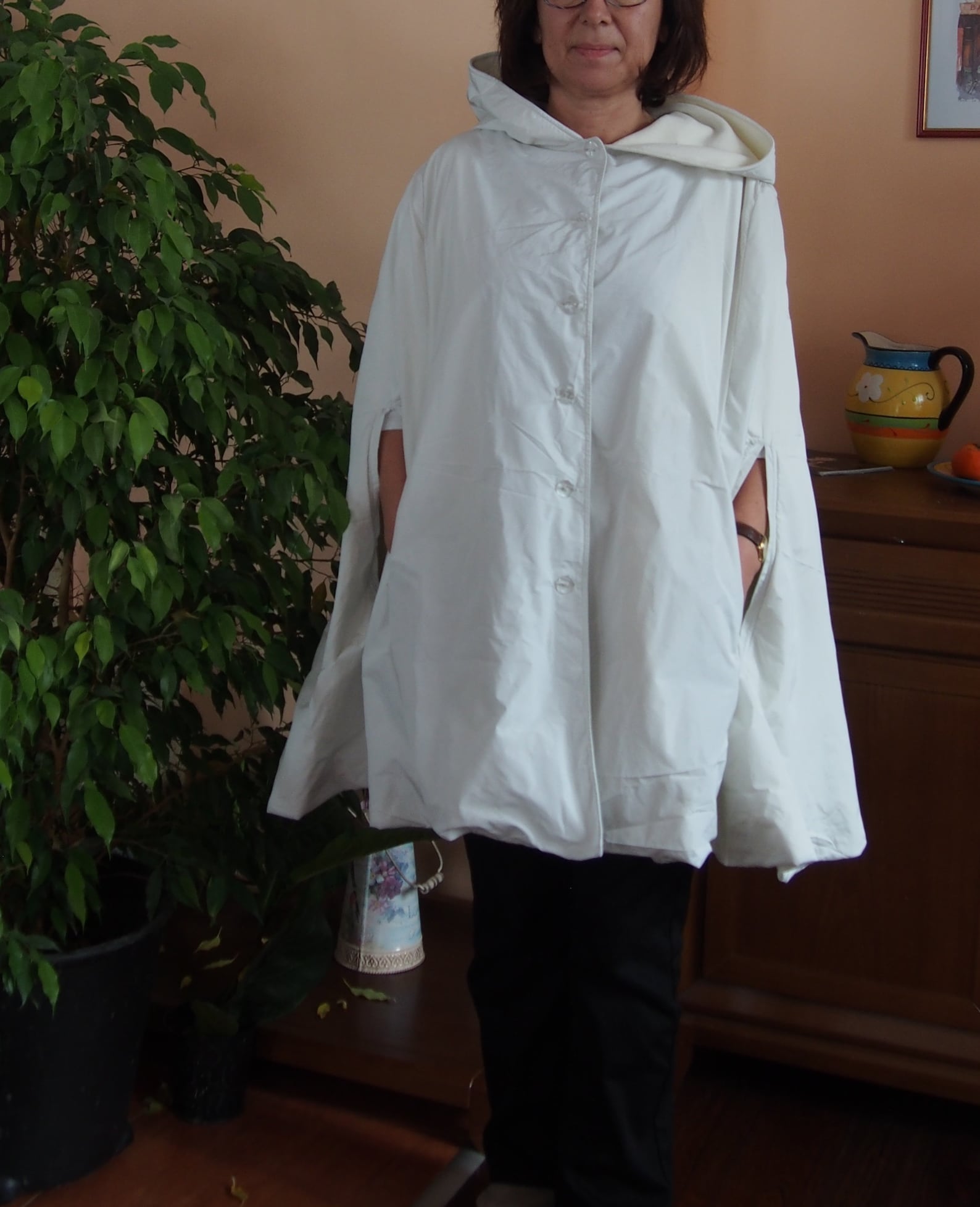 Loose Rain Poncho Hooded Rain Cape Women Raincoat Plus Size - Etsy