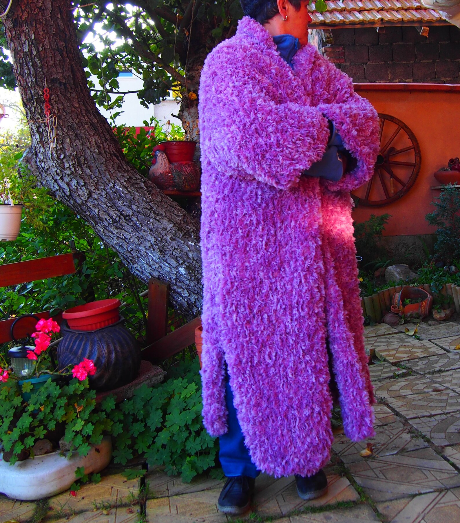 Long Chunky Knit Cardigan. Oversized Kniti Cardigan. Top Yarn Knitwear ...